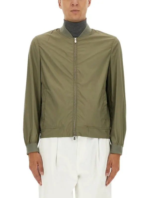Brunello Cucinelli Zip-up Bomber Jacket - Brown