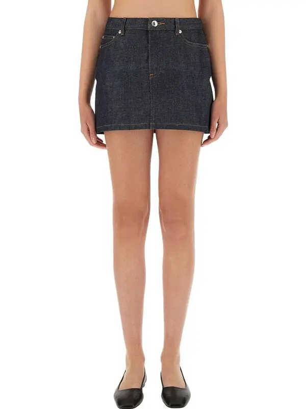 A.p.c. Mini Skirt - Denim