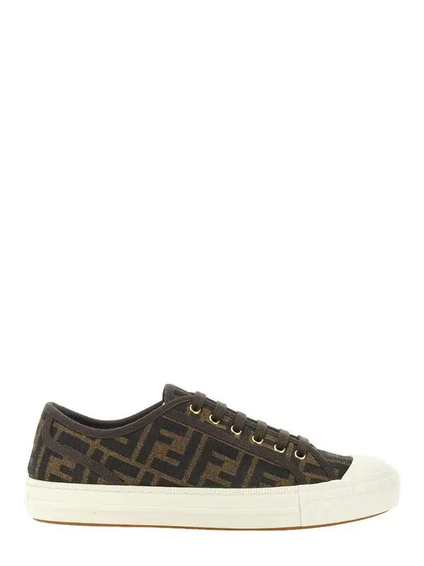 Fendi Domino Sneakers - Brown