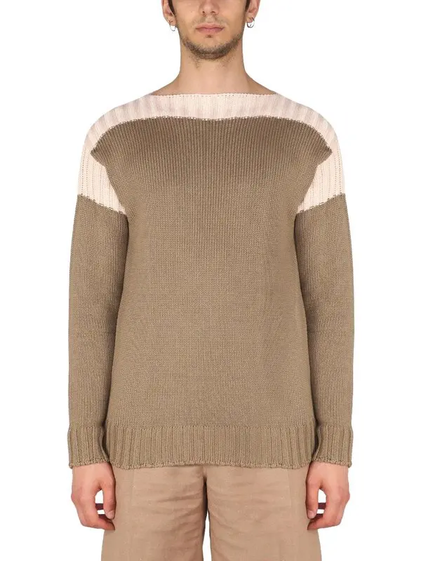 Fendi Cotton And Cashmere Sweater - Beige