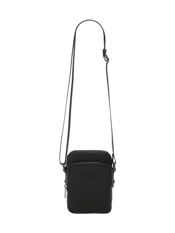 Dsquared2 Shoulder Bag With Logo - Black
