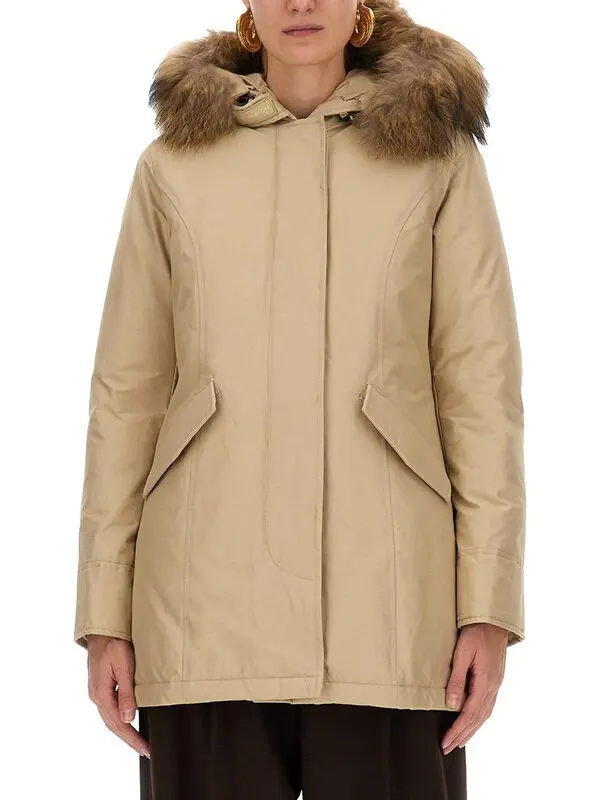 Woolrich Artic Racoon Parka - Beige