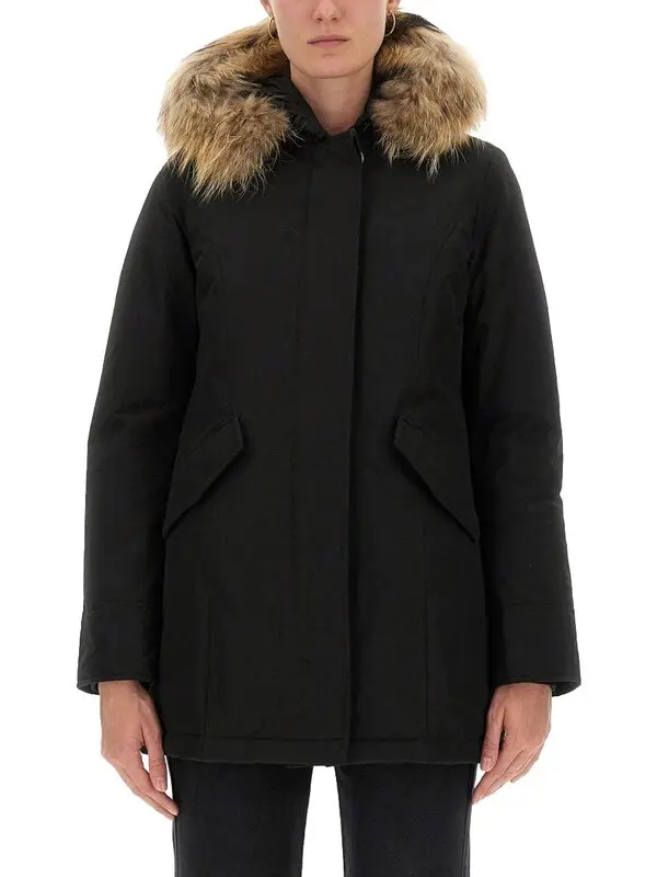 Woolrich Arctic Racoon Parka - Black