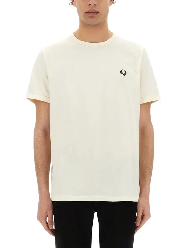 Fred Perry Ringer T-shirt - Ivory