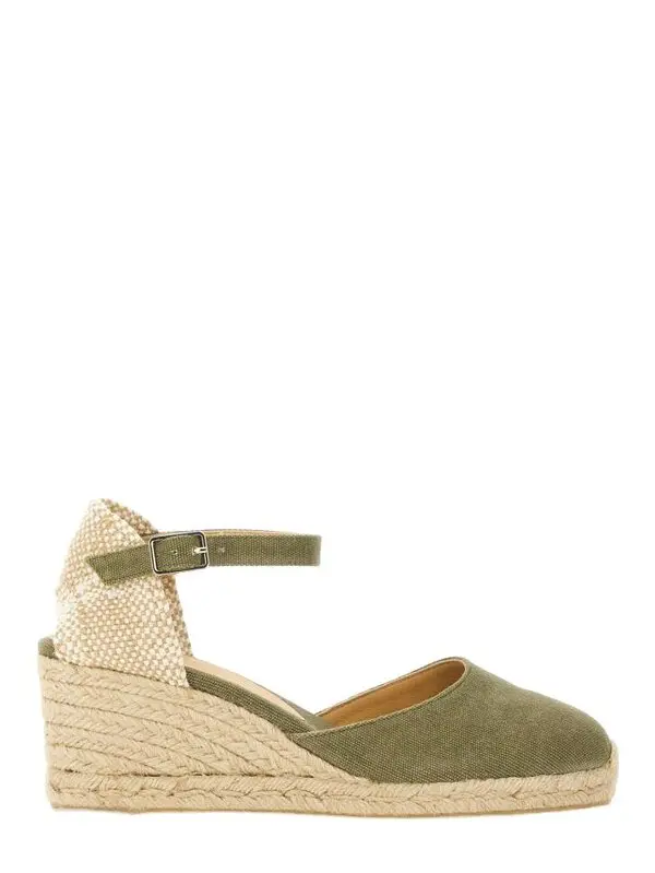 CastaÑer Carol Wedge Espadrille - Green