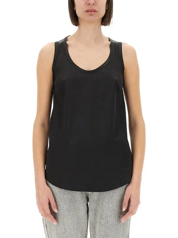 Brunello Cucinelli Silk Tank Top - Black