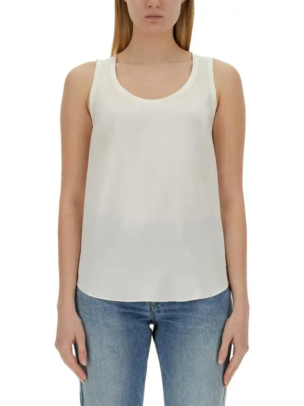 Brunello Cucinelli Satin Top - Ivory