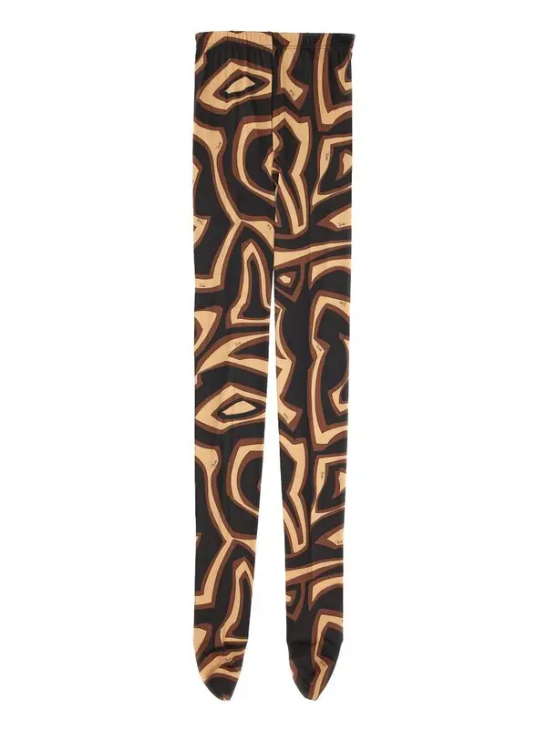 Emilio Pucci Labyrinth Print Tights - Multicolour