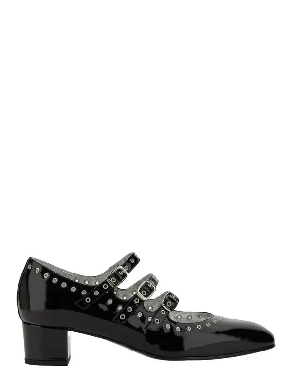 CAREL Camden Leather Mary Jane Pumps - Black