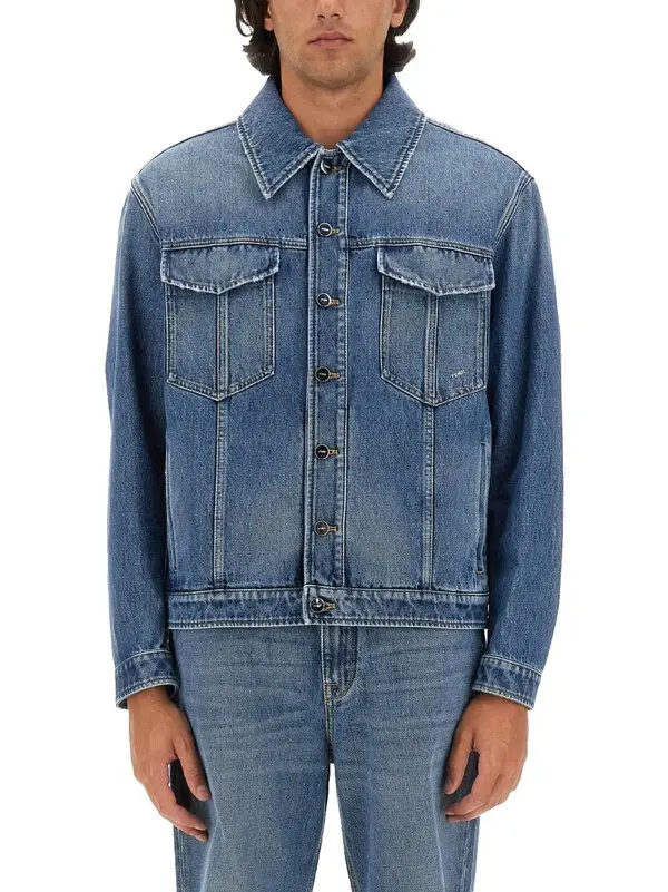 Fendi Denim Trucker Jacket - Blue