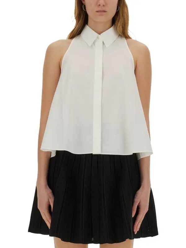 Marni Sleeveless Cotton Shirt - White