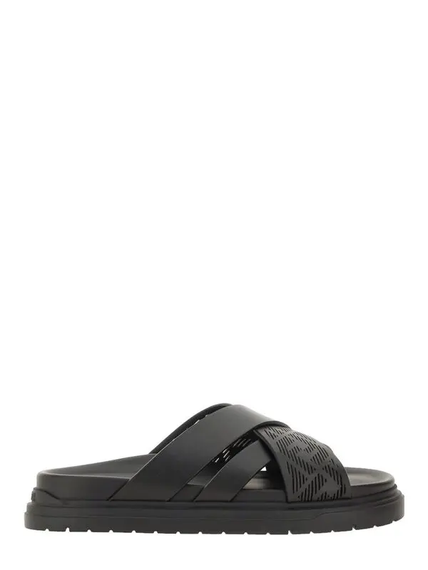 Fendi Slide Sandal - Black