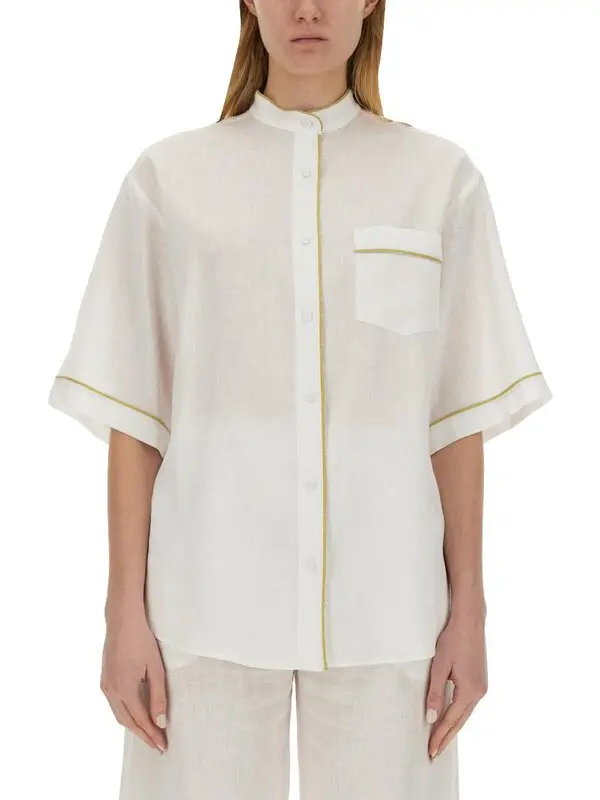 Fabiana Filippi Linen Shirt - White