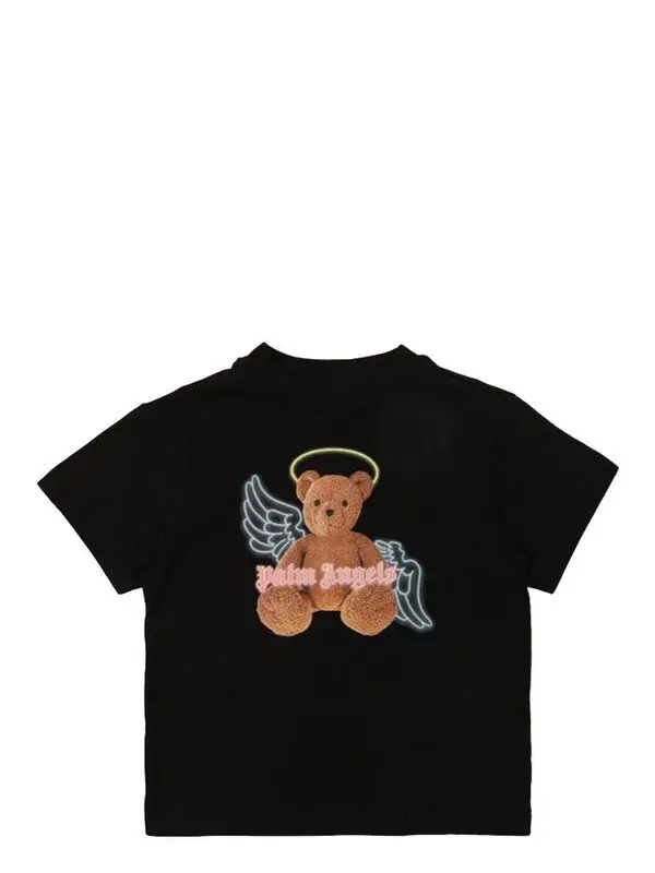 Palm Angels T-shirt With 'bear' Logo - Black