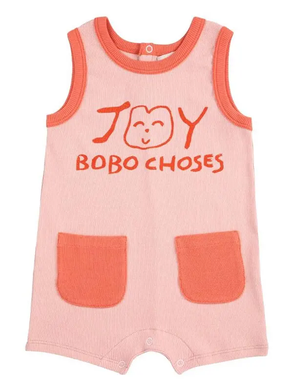 BOBO CHOSES Smiling Suit - Pink