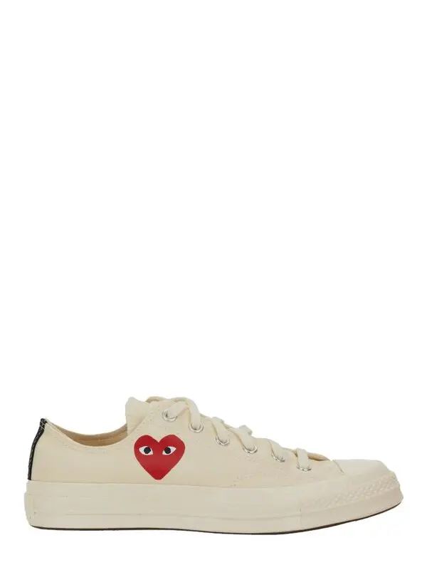 COMME DES GARCONS PLAY CONVERSE Chuck Taylor 70' Low Top Sneakers - White