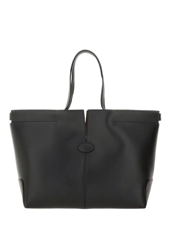 TOD'S Di Bag Folio Medium Small Bag - Black