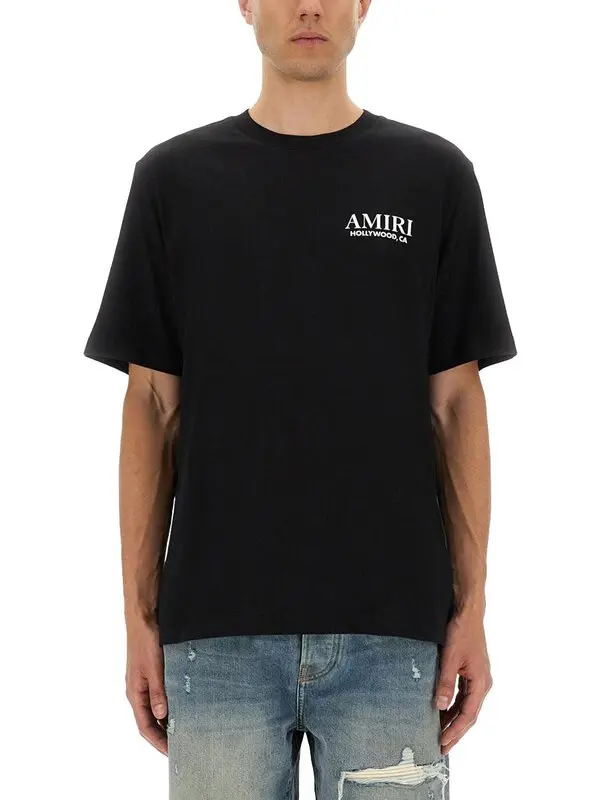 Amiri Bones Stacked Print T Shirt - Black