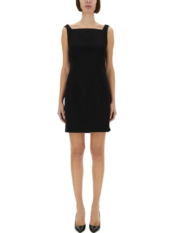 Givenchy Crepe And Satin Dress - Black