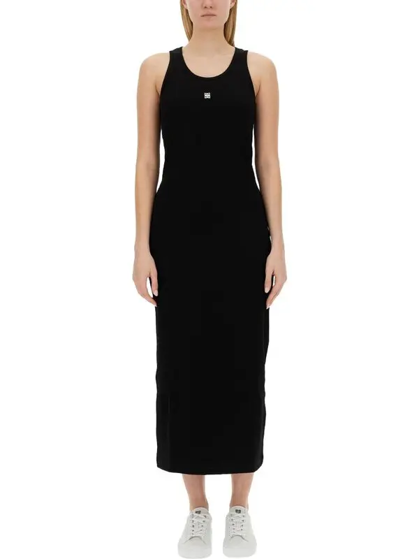 Givenchy Ribbed Midi Dress - Black