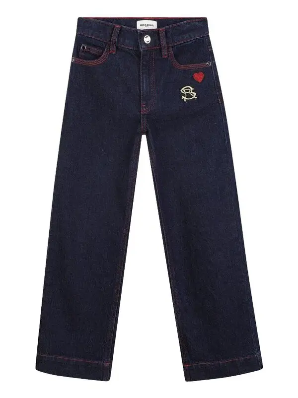 Sonia Rykiel Paris Straight Leg Denim Pants - Blue