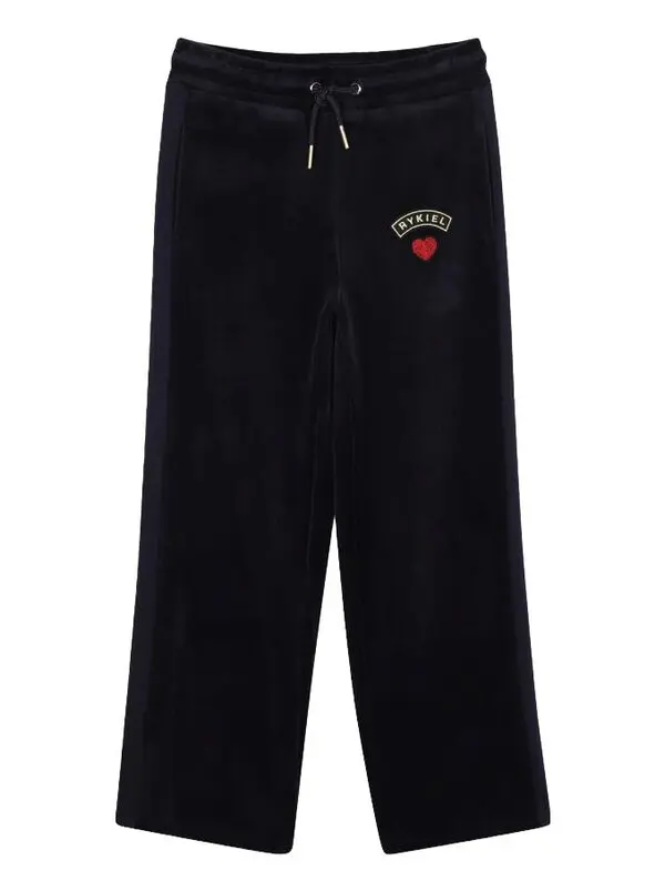 Sonia Rykiel Paris Logo Pants - Blue