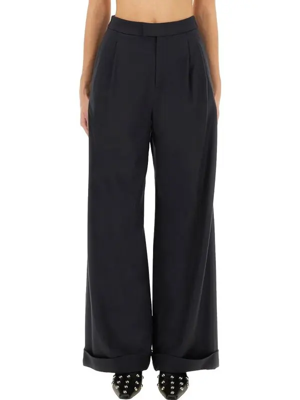 ZONA20 MILANO Petra Wide Leg Trousers - Blue