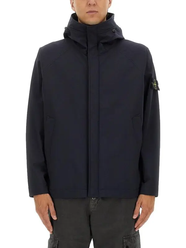 Stone Island Soft Shell Parka - Blue