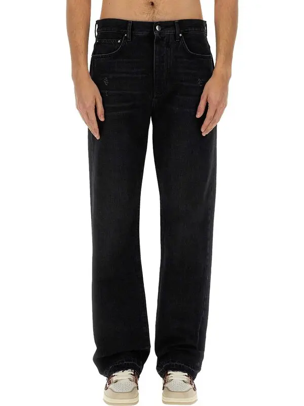 Amiri Straight Leg Jeans - Black