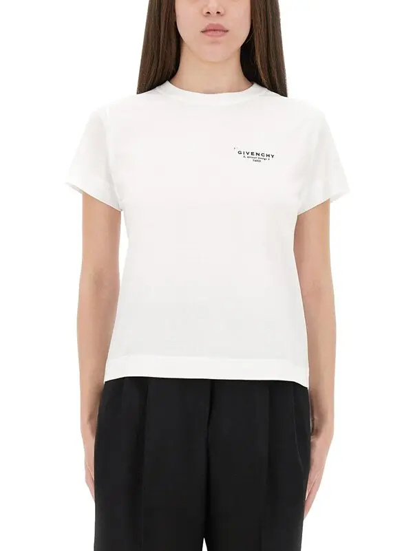 Givenchy T-shirt With Logo - White