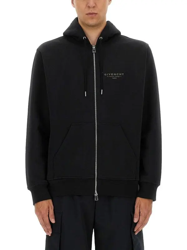 Givenchy Zipper Hoodie - Black