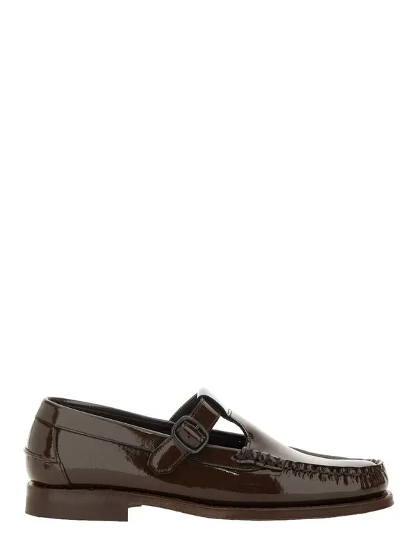Hereu Alber T-bar Moccasin - Brown