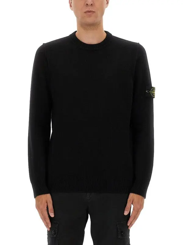 Stone Island Wool Jersey - Black