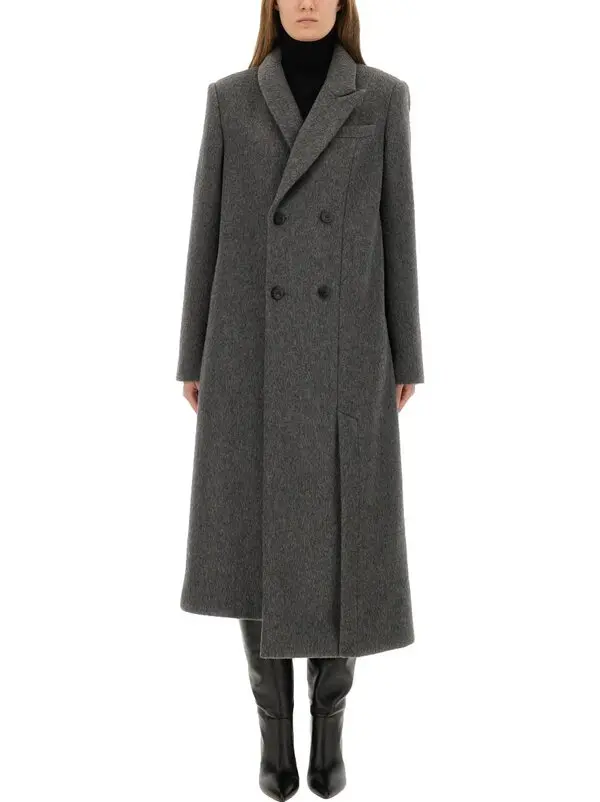 ZONA20 MILANO Aurelian Double Breasted Coat - Grey