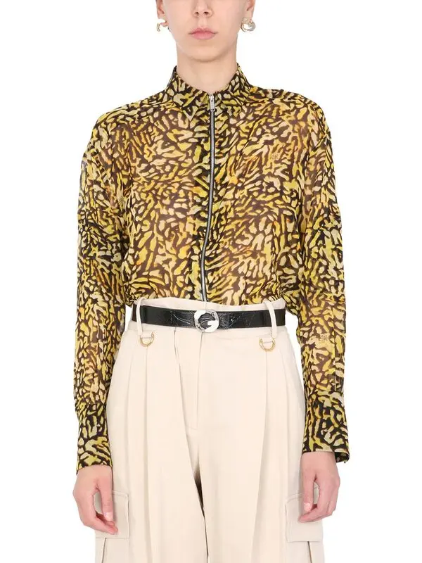 Givenchy Long Animal Print Shirt - Multicolour
