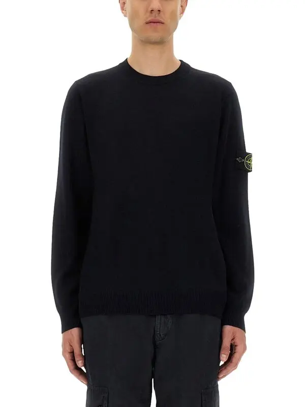 Stone Island Rws Lightweight Wool Sweater - Blue