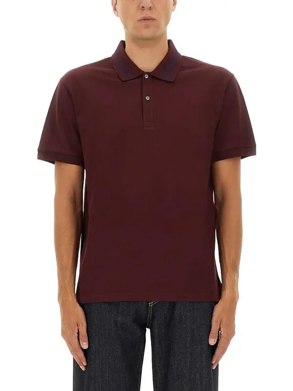 Alexander McQueen Polo Shirt With Logo - Bordeaux