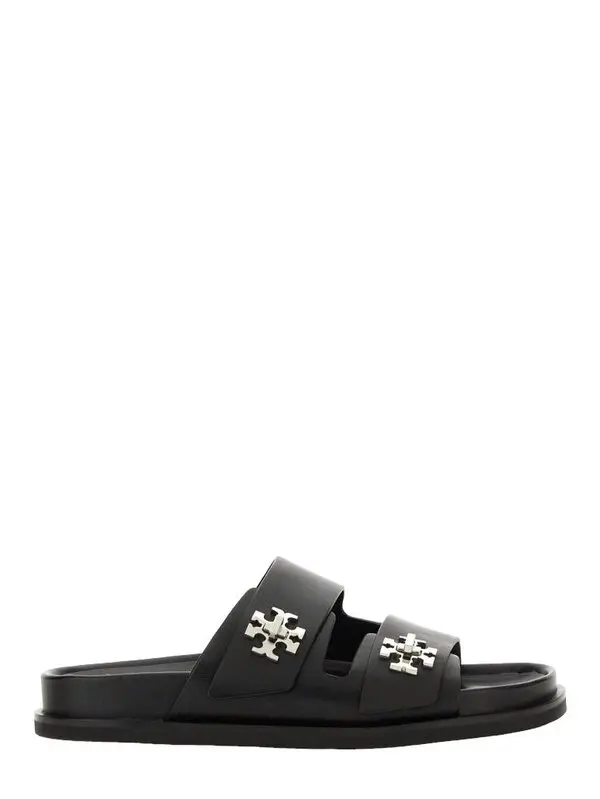 Tory Burch T Lock Sandals - Black