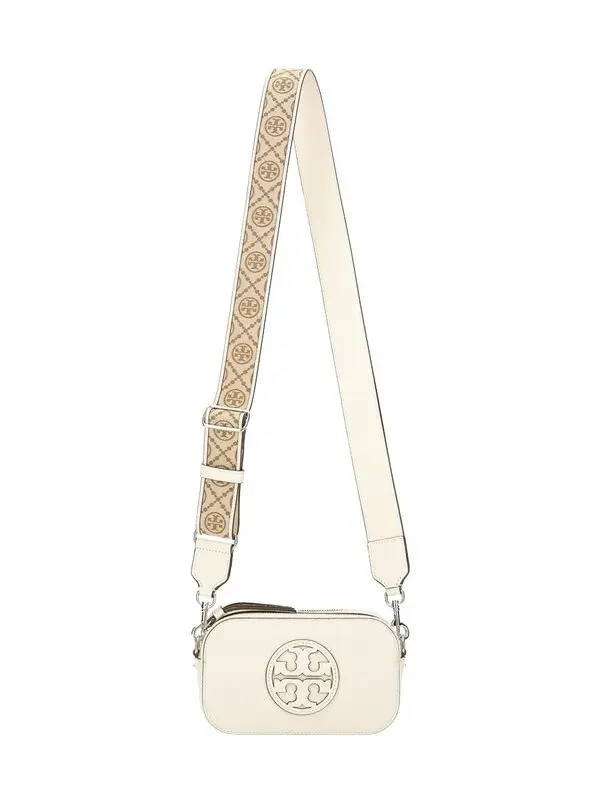 Tory Burch Mini 'miller' Shoulder Bag - Ivory