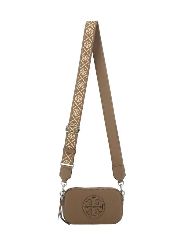 Tory Burch Mini 'miller' Shoulder Bag - Grey