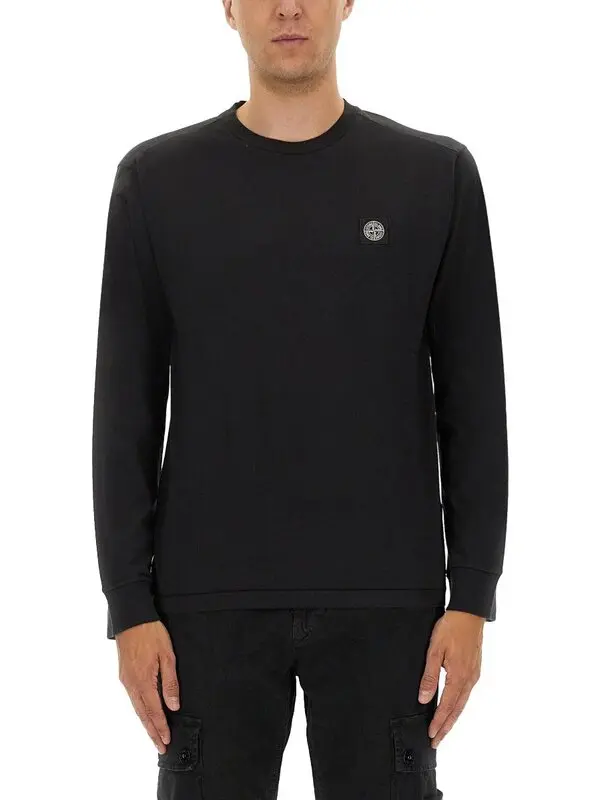 Stone Island Cotton Jersey T Shirt - Black