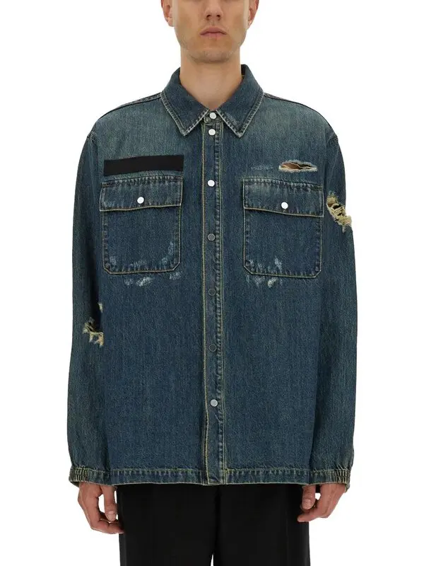 Helmut Lang Denim Uniform Shirt - Blue