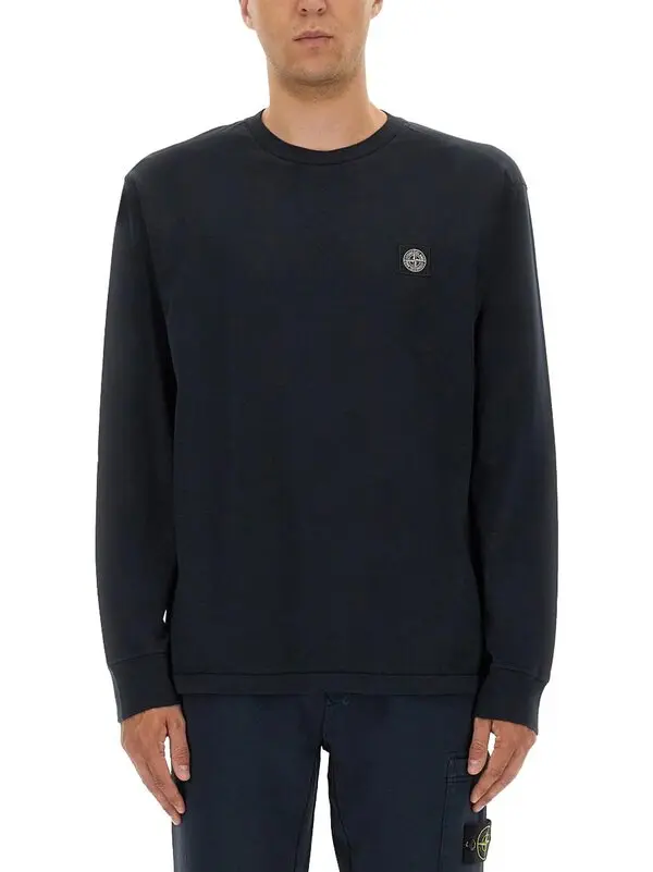 Stone Island Cotton Jersey T Shirt - Blue