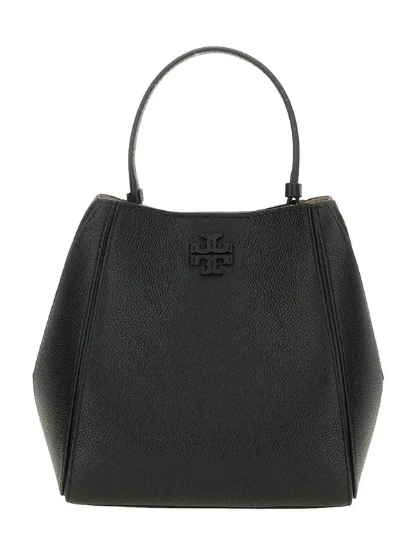 Tory Burch Mcgraw Bucket Bag - Black
