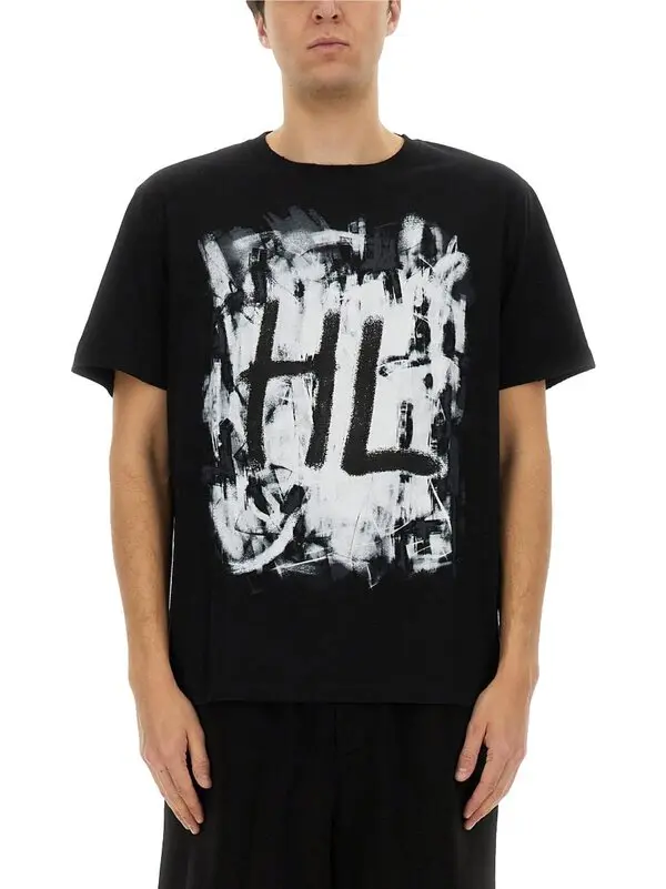 Helmut Lang Scribble T-shirt - Black