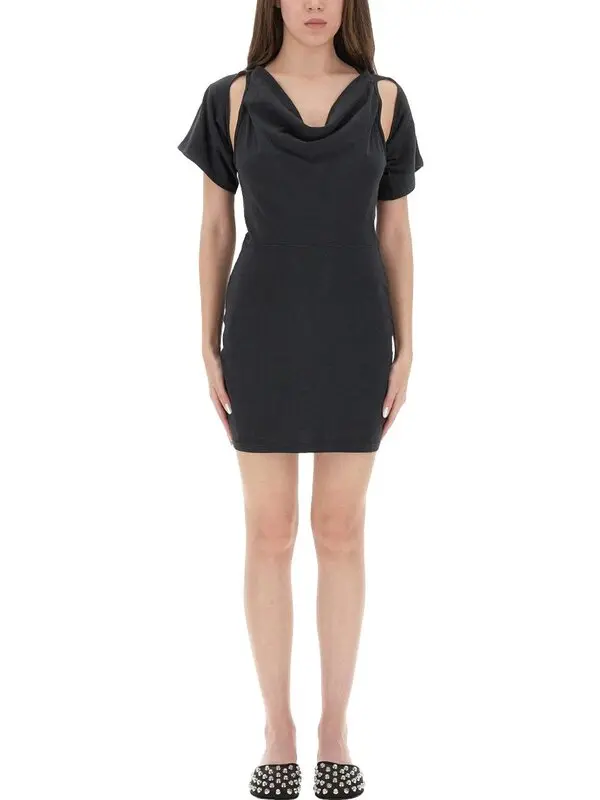 Alexander Wang Deconstructed Mini Dress - Black