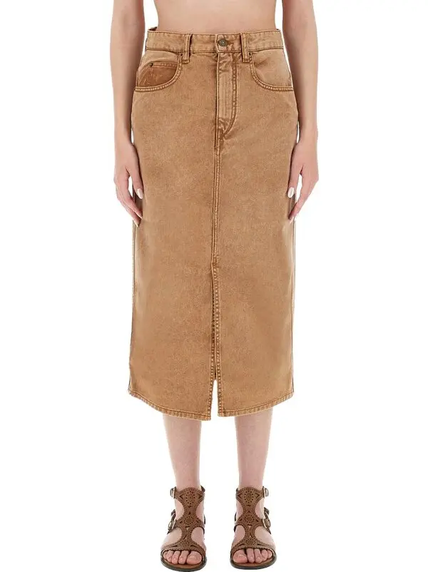 Isabel Marant Tilauria Skirt - Brown