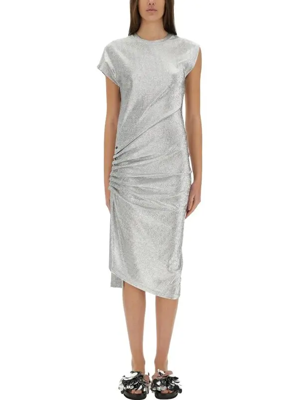 Rabanne Draped Dress - Silver