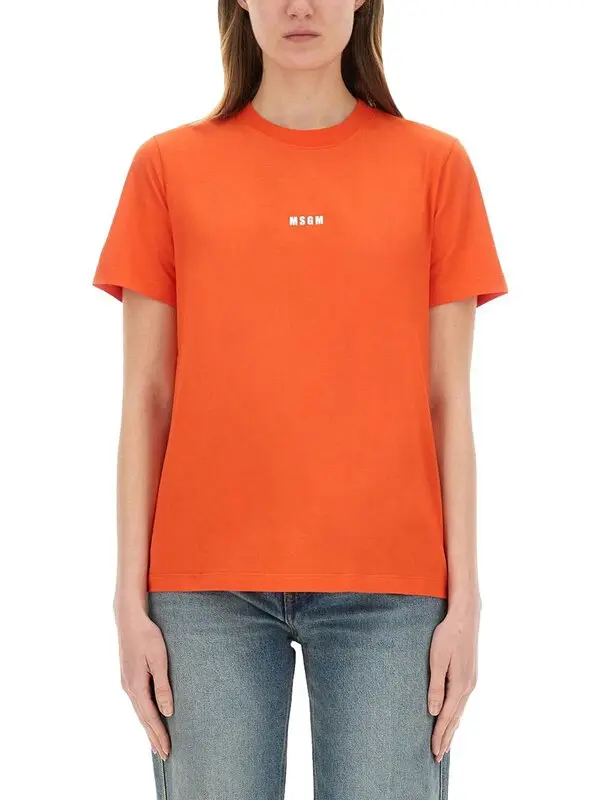 MSGM T-shirt With Logo - Red