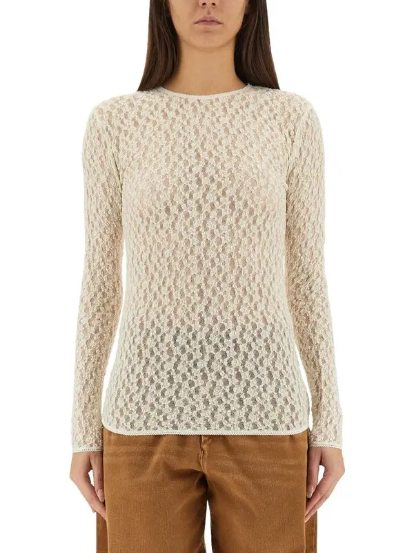 Isabel Marant Gaelle Lace Top - Powder